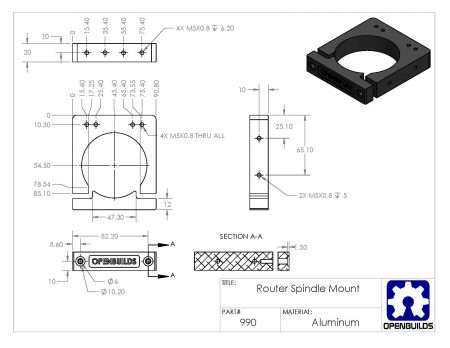 Router Mount for LongMill Benchtop CNC | Sienci Labs