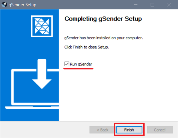 gSender Install completed | Sienci Labs gSender Install completed | Sienci Labs