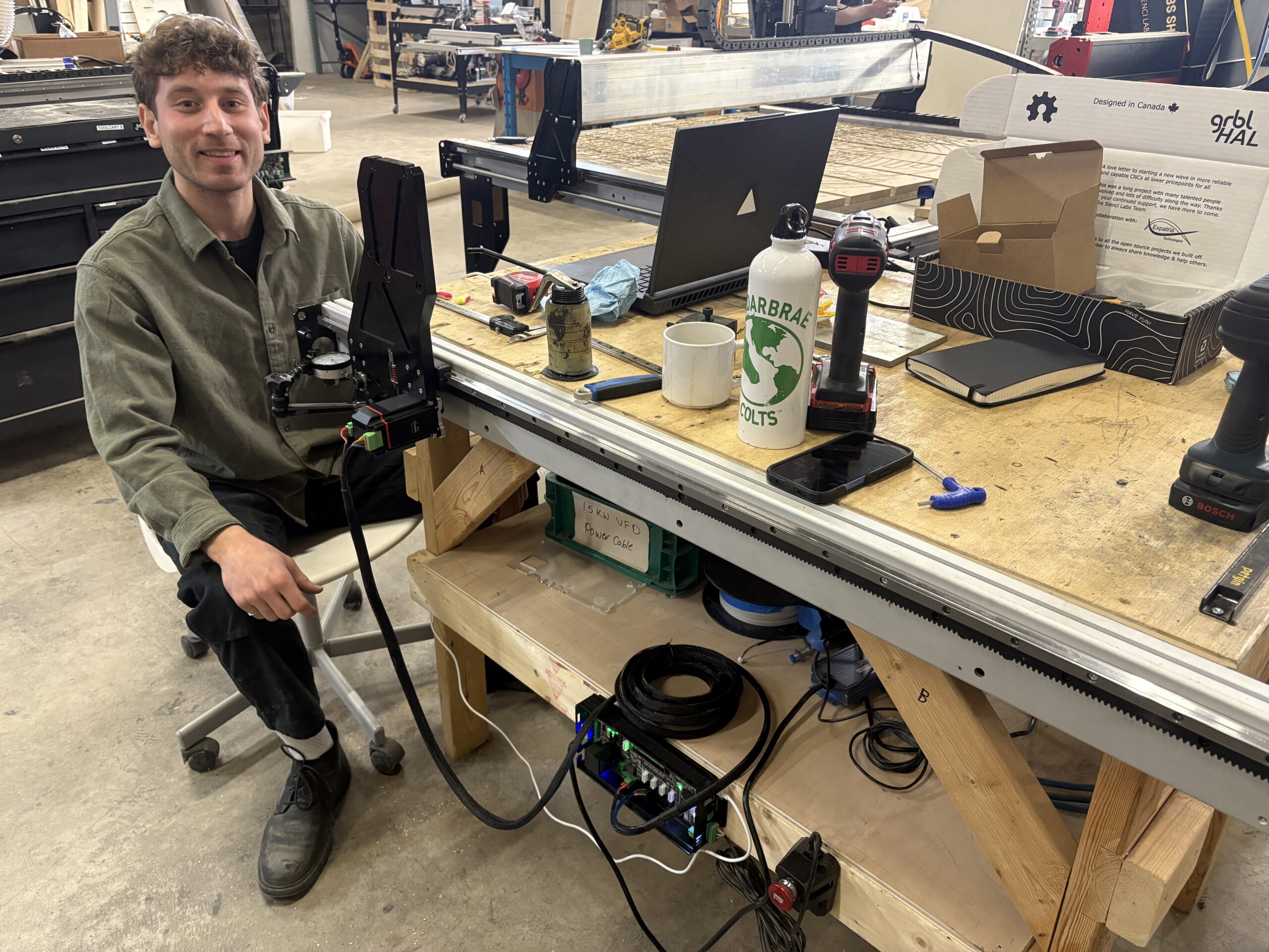 Ben with rack and pinon | Sienci Labs